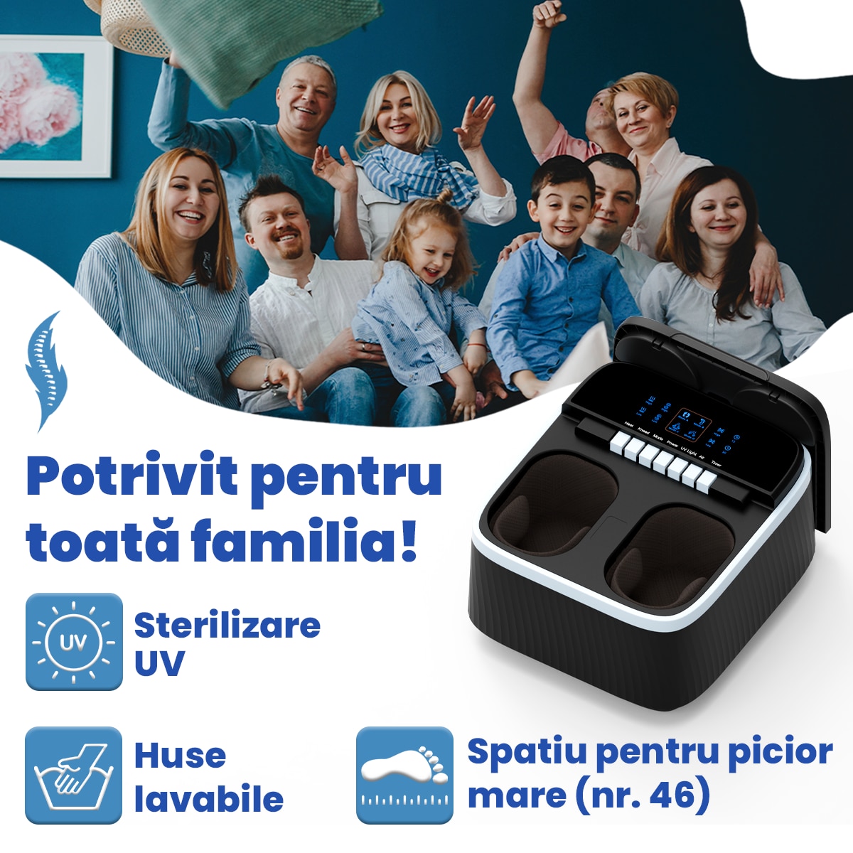 Aparat Masaj Picioare si Talpi Suporto pentru Relaxare, Functii de ...