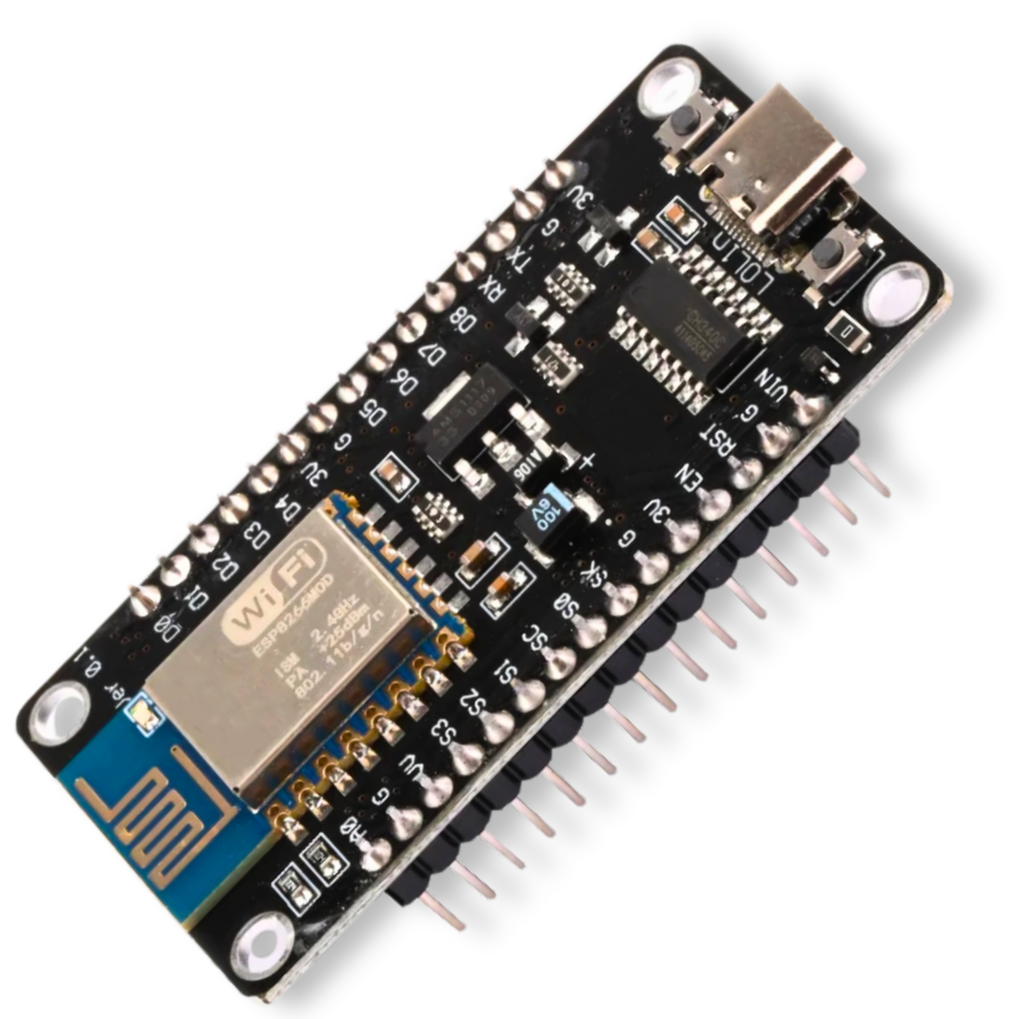 Modul ESP8266 WiFi + USB-C 30PIN NodeMCU V3 Arduino, CH340, suport ... Modul ESP8266 WiFi + USB-C 30PIN NodeMCU V3 Arduino, CH340, suport ...