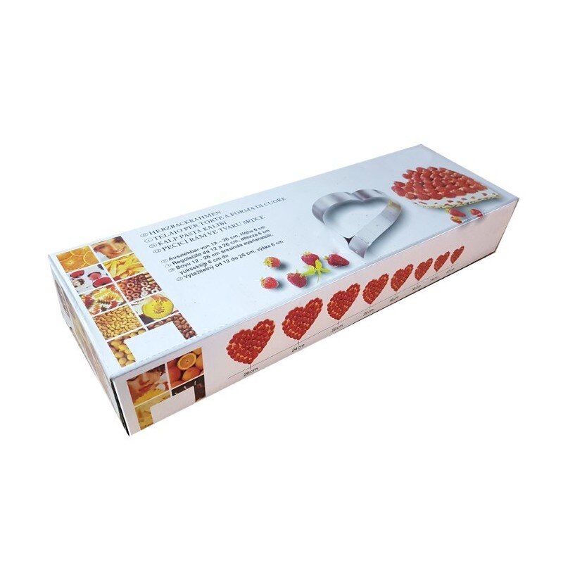 Forma tort inima reglabila din inox, AZHOME - eMAG.ro