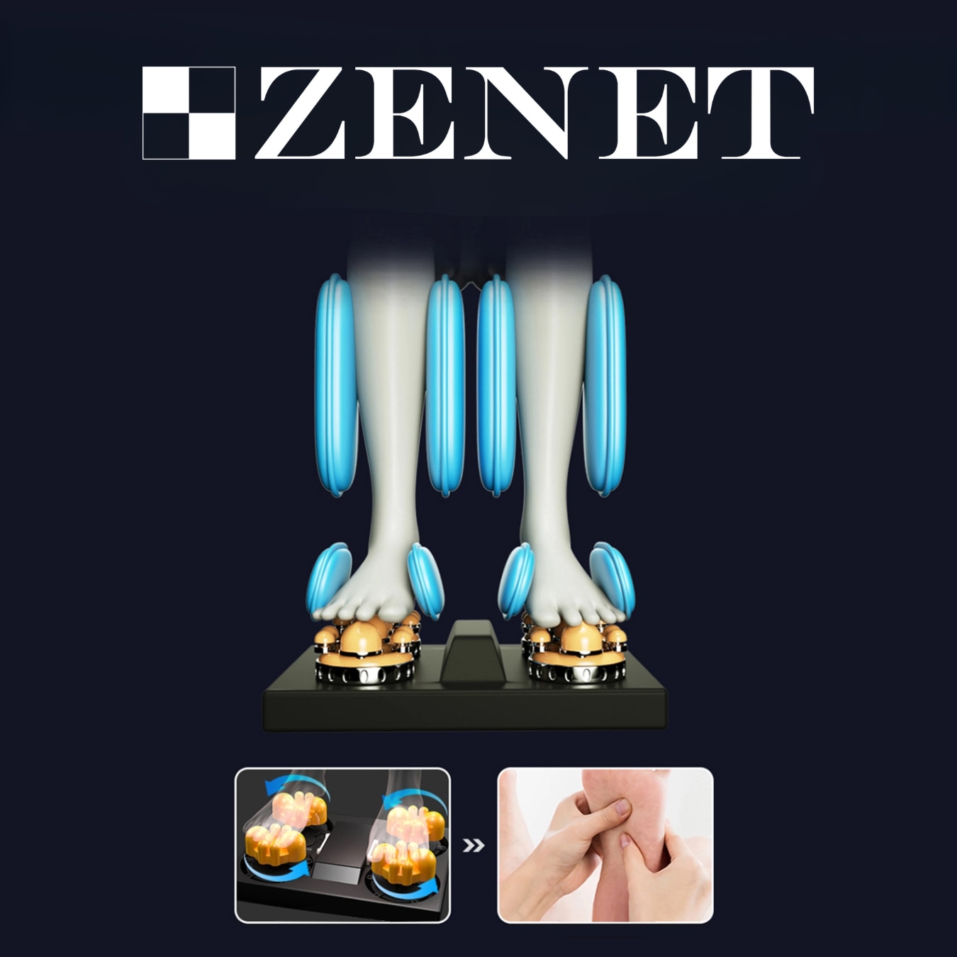 Масажен стол за дома с 4D масаж и нагряване ZENET 1288, Gravity Zero ...