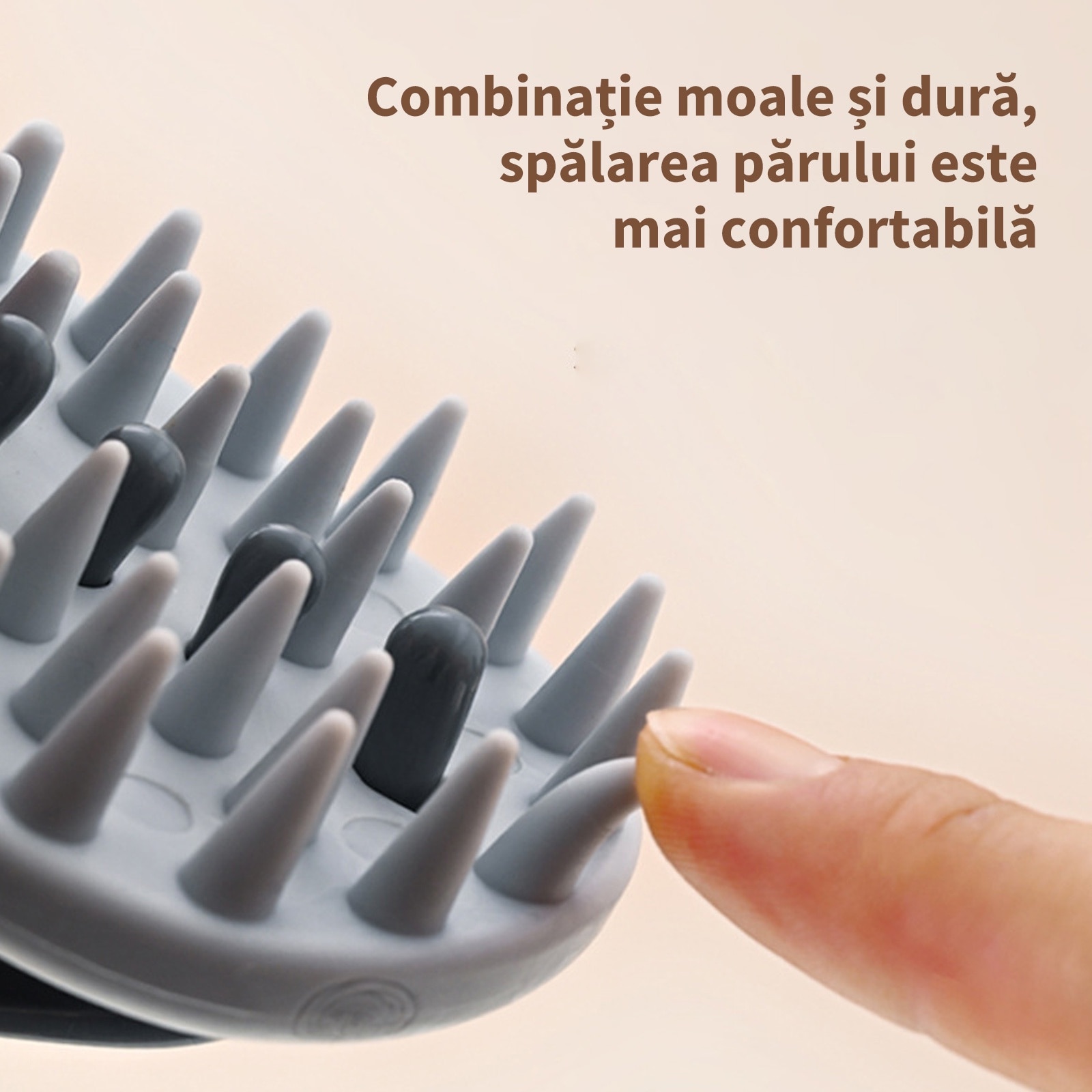Perie pentru masaj pentru par, Bliibee®, pentru masajul scalpului si ...