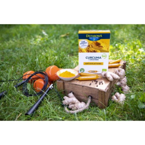 Turmeric Bio si ghimbir (Curcuma) 20 fiole*10 ml - eMAG.ro