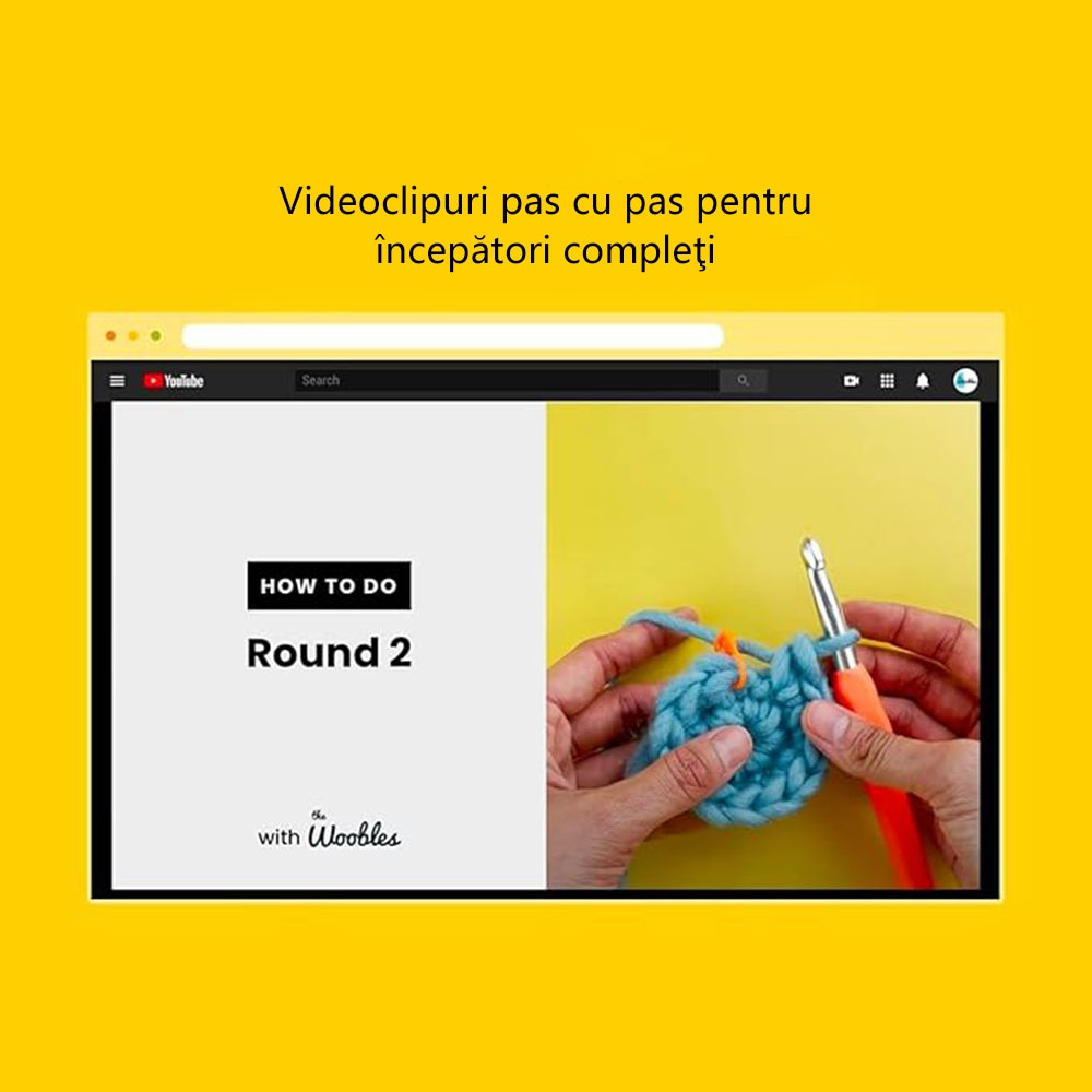 Set de crosetat, MR special ™， Potrivit pentru incepatori, echipat cu ...