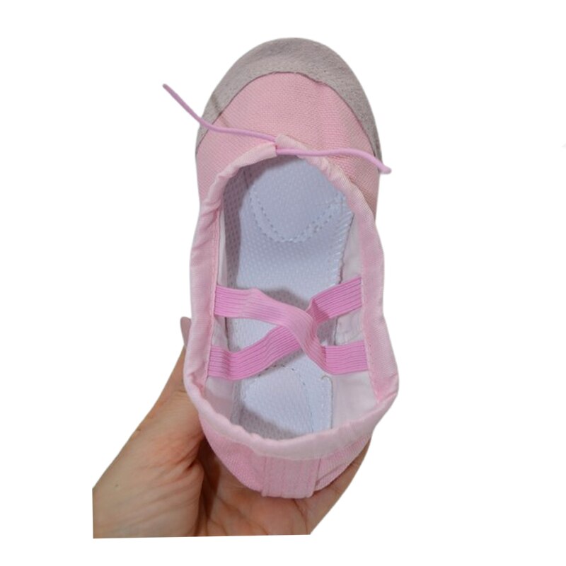 Pantofi din panza moale pentru balet, gimnastica si dans Mini Junior ...