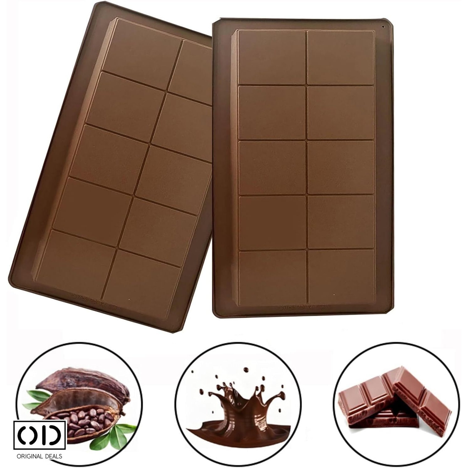 Forma din Silicon pentru Ciocolata Dubai cu Umplutura de Cataif, Model ...