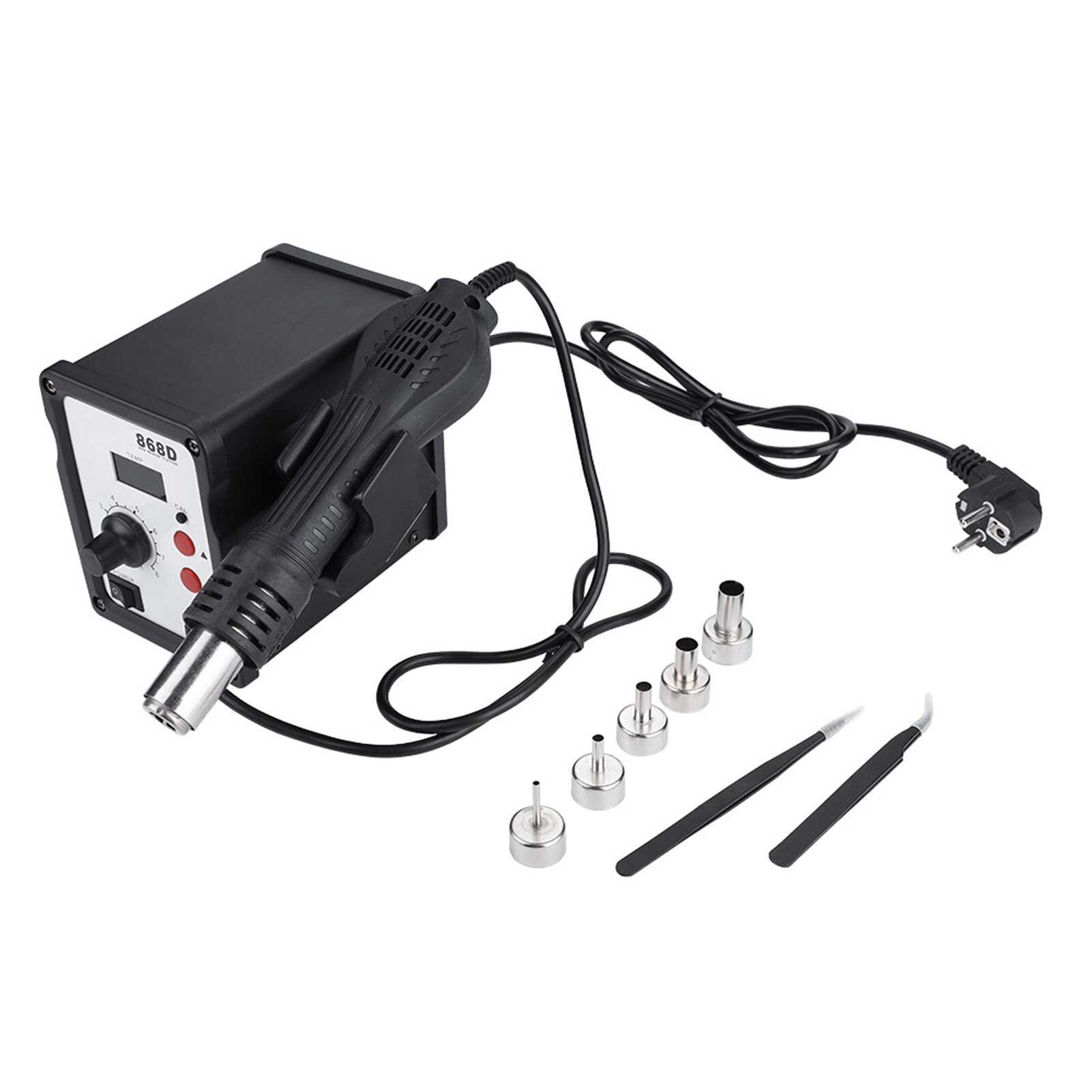 Set Statie de reluare cu pistol cu aer cald Enforose 700W, 5 duze, 100 ...