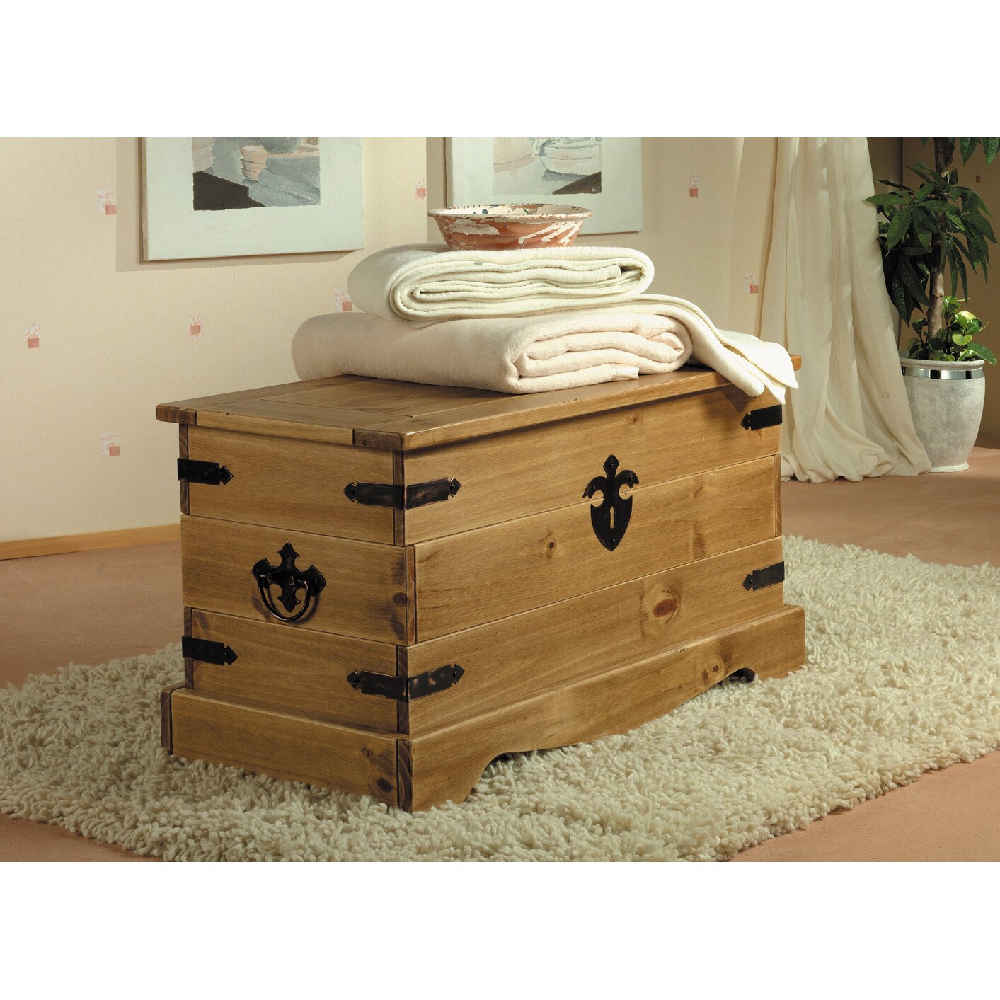 Cufar plat cu retinere Henke, lemn masiv - eMAG.ro