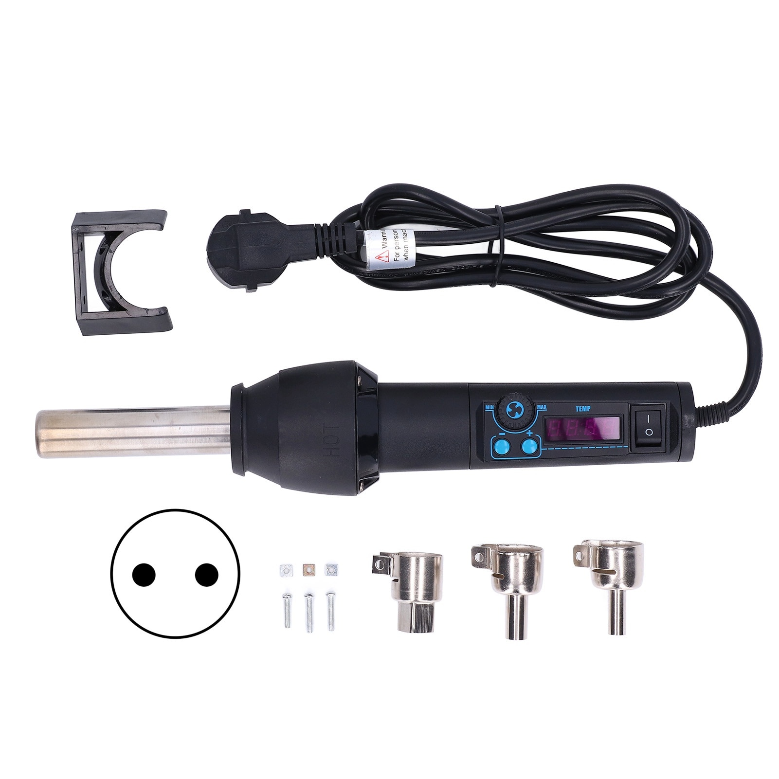 Suflanta portabila 700W Pistol cu aer cald Set de duze pentru pistol ...