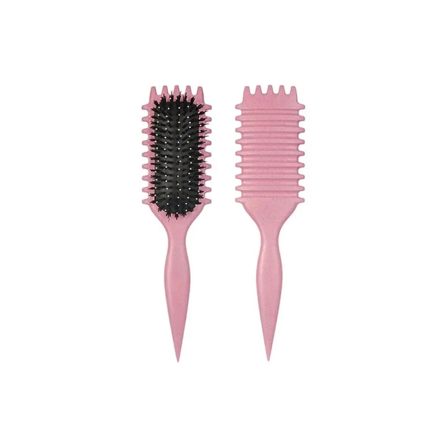 Curling brush DOUUCO, curl defining comb, natural bristles, for combing ...