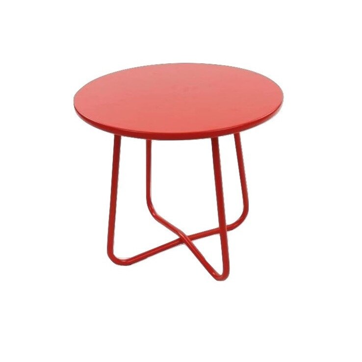 Masa Metalica De Cafea Rotunda Rosie Q46Cm H43Cm - eMAG.ro