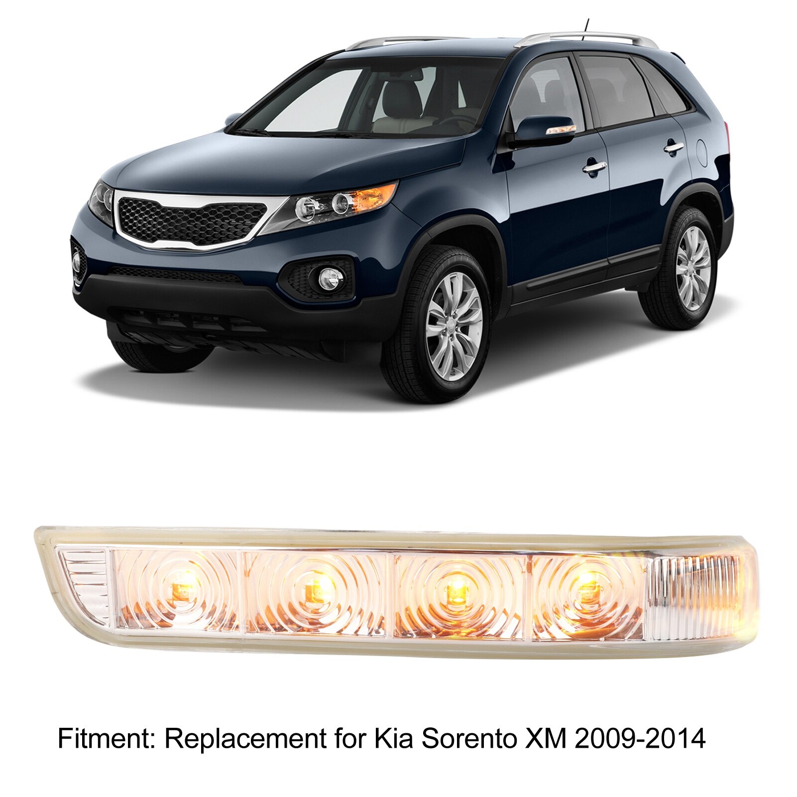 Смяна на LED мигачи за странично огледало за Kia Sorento XM 2009-2014 ...
