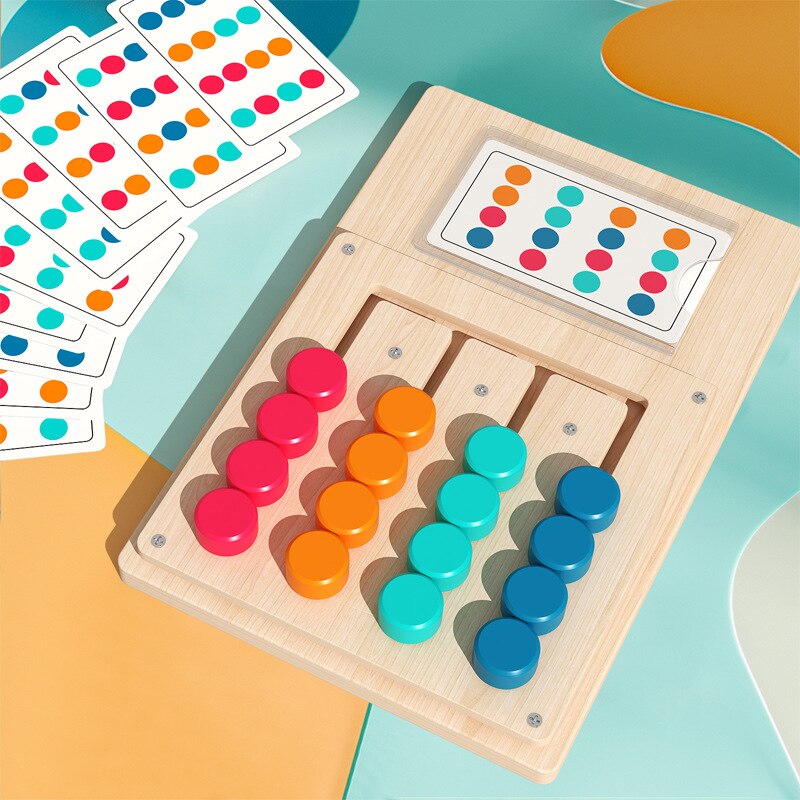 Tabla senzorială educațională din lemn, puzzle Montessori, joc de ...
