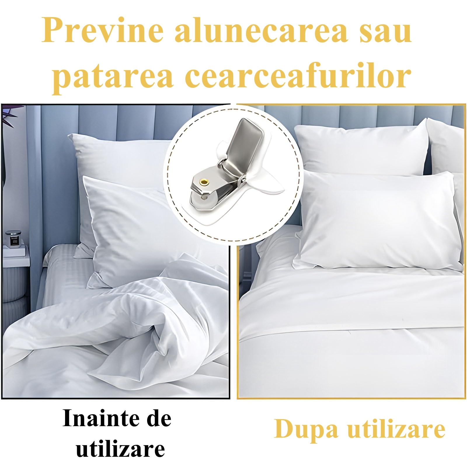 Set de 8 cleme pentru plapuma,, folosite pentru fixarea paturilor ...