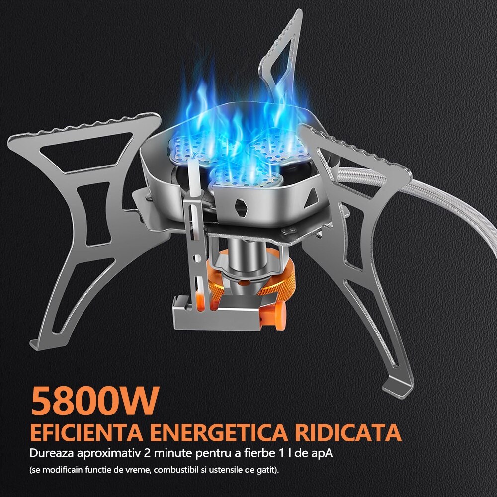 Aragaz camping, Begleri®, Cu adaptor rezervor de combustibil, Aprindere ...