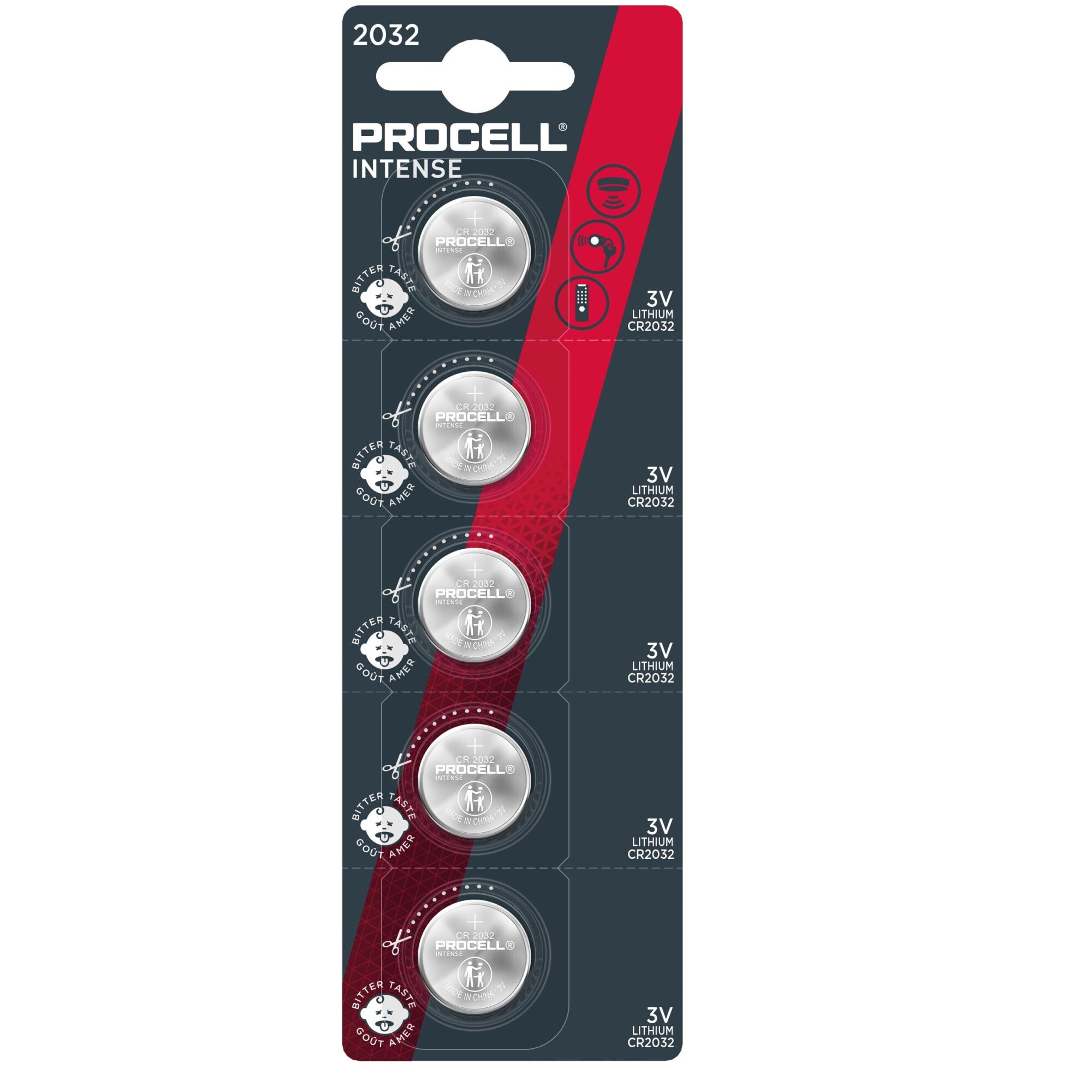 Set 5 baterii Procell Duracell Intense CR2032 3V, 260mAh - eMAG.ro