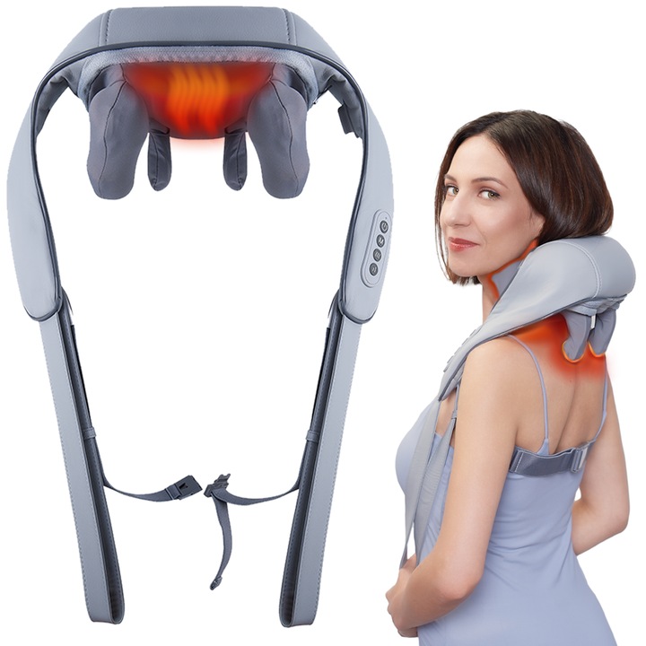 Aparat Masaj Cervical Hands-Free Suporto pentru Relaxare Musculara ...