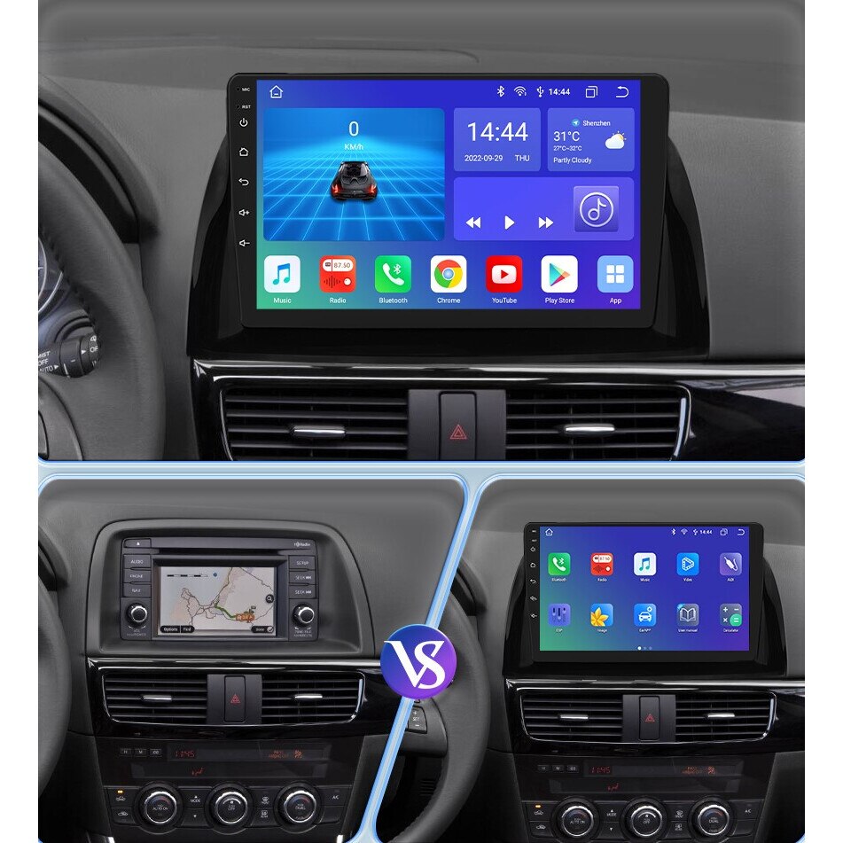 Mazda CX-5 10, 1″ Android Multimédia fejegység 2/32GB, IPS, CarPlay ...