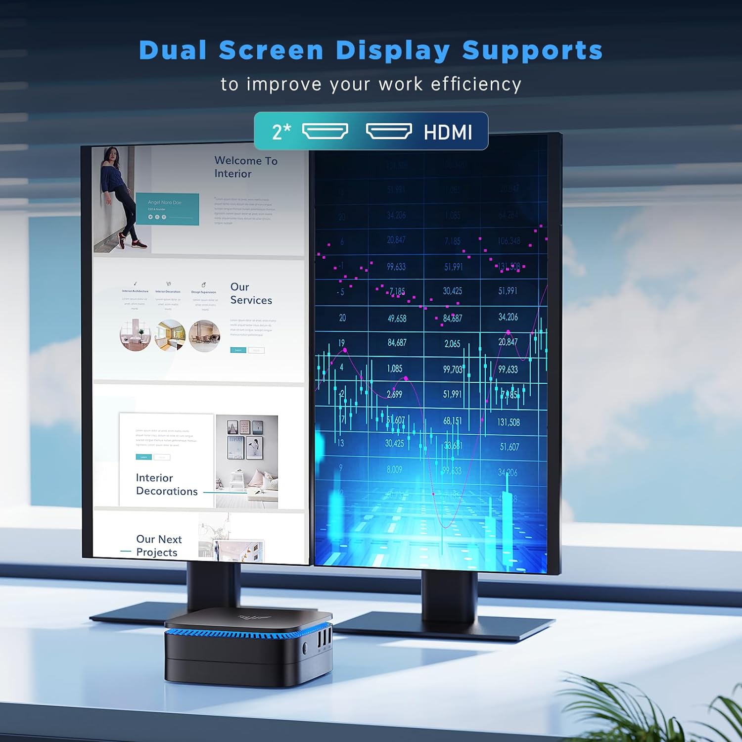 Mini PC Windows 11, NiPoGi®, 16Go RAM+1TB SSD Intel Alder Lake N100, Wi ...