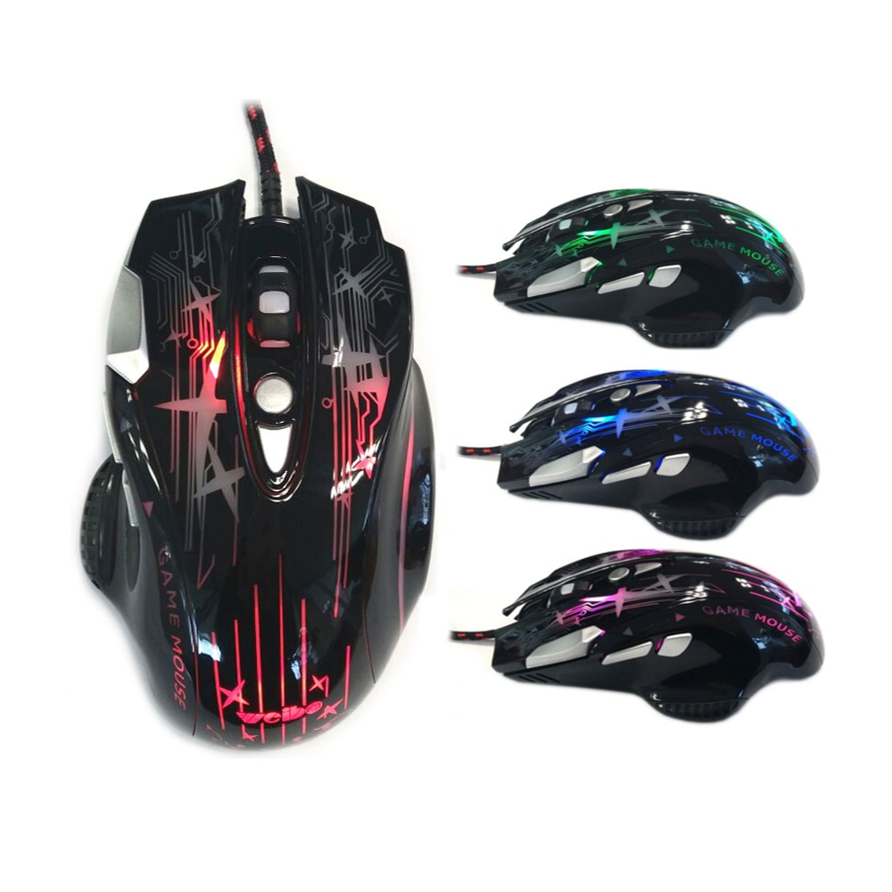 Mouse gaming, Gaming, Royal, WB-912, RGB, 7 butoane, 2400 DPI, USB ...