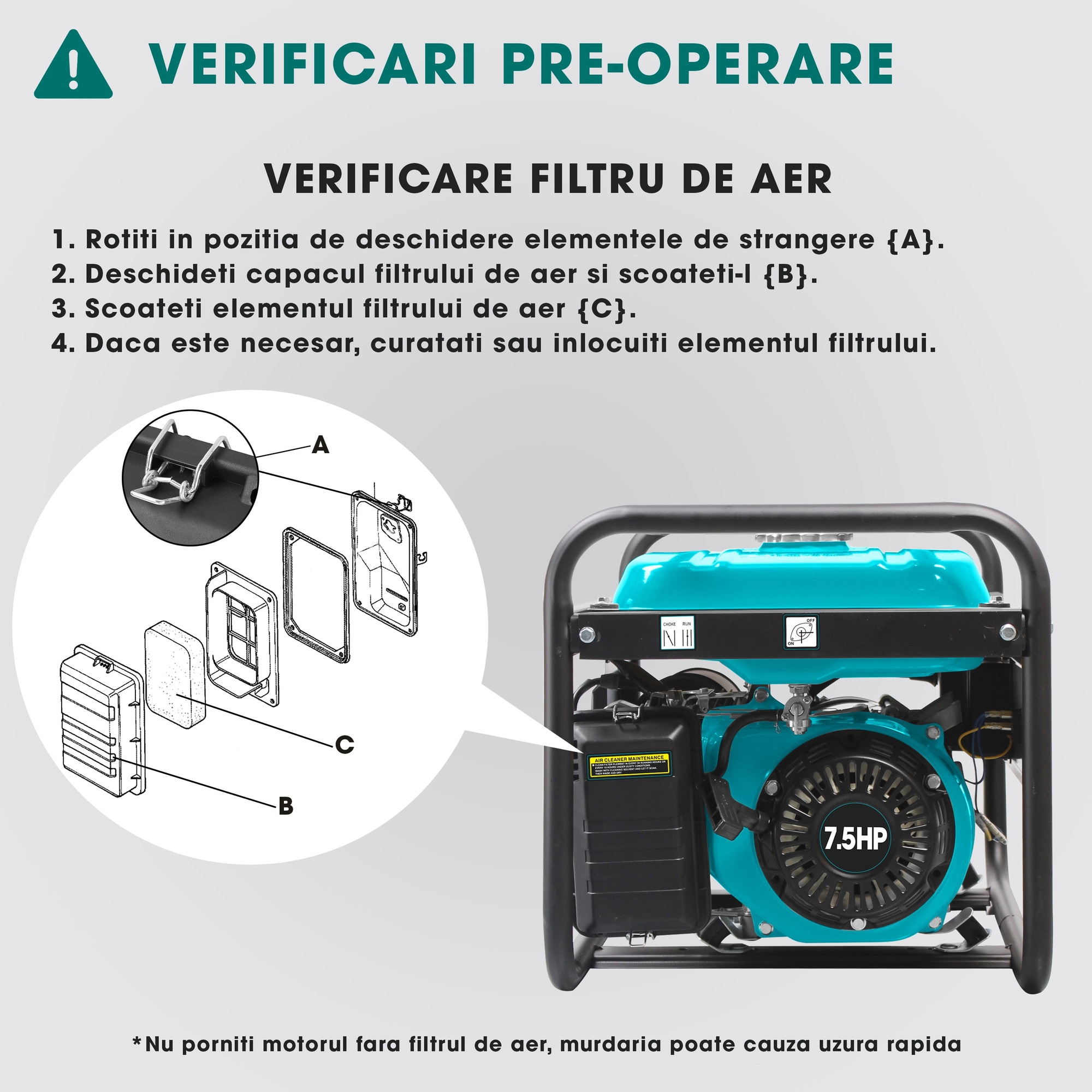 Generator curent electric profesional Herrgut pe benzina, GPL, gaz ...