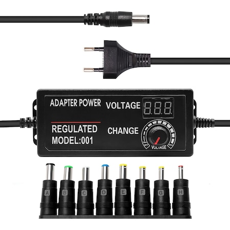 Alimentator Reglabil Universal 3-24V, Afisaj Digital de Voltaj si 8 ...