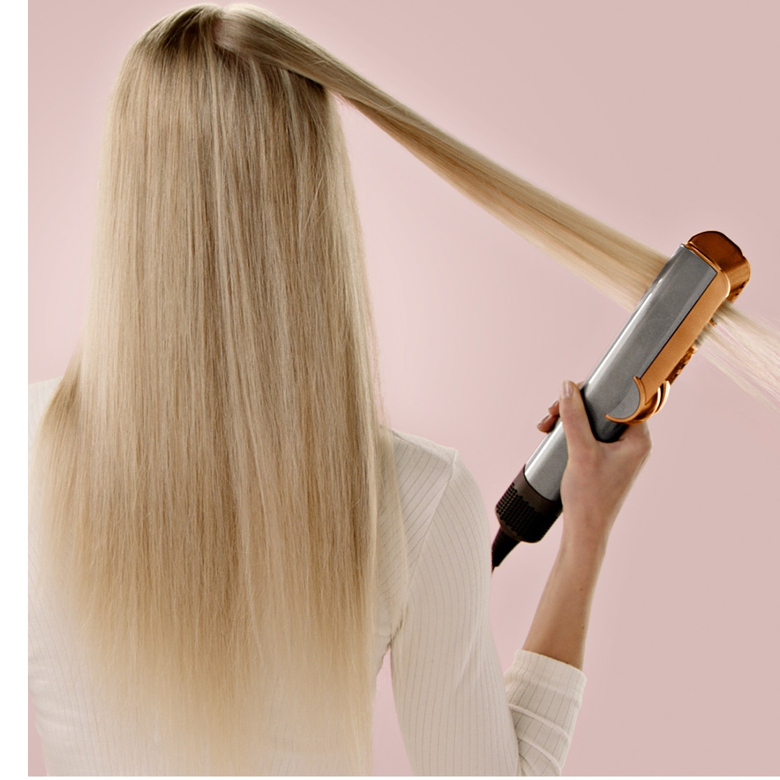 Преса за коса Dyson HT01 Airstrait™, Strawberry Bronze/Blush Pink - eMAG.bg