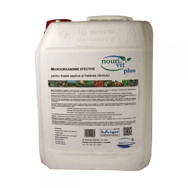 Bioactivator fosa septica, 5L, Nourivit Plus - eMAG.ro