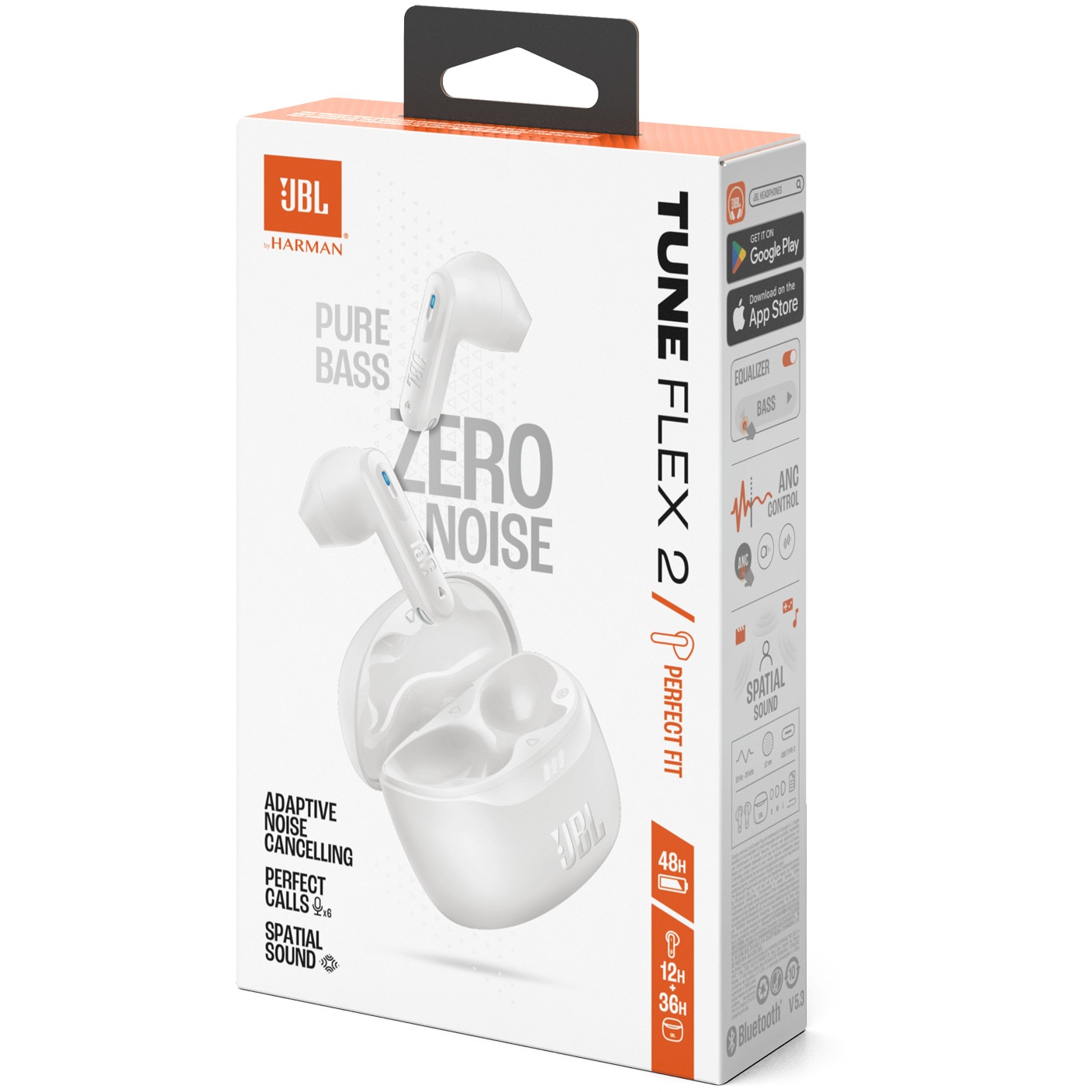 Casti In-Ear JBL Tune Flex 2, True Wireless, Bluetooth, ANC, Autonomie ...