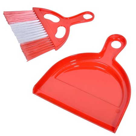 Set Faras & Perie, Plastic, Culoare Rosu - eMAG.ro