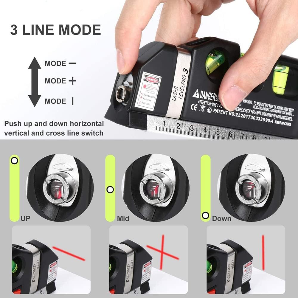 Nivela Laser cruce, orizontal si vertical, Shawty, S0046, boloboc 3 ...