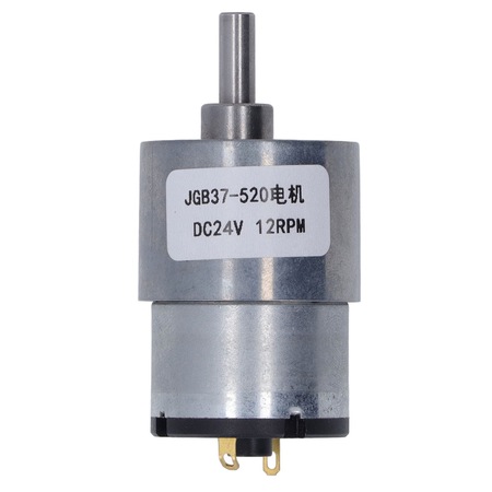 Motor cu roti dintate DC Jormftte, aluminiu, alama, 12RPM, 24V, cu ...