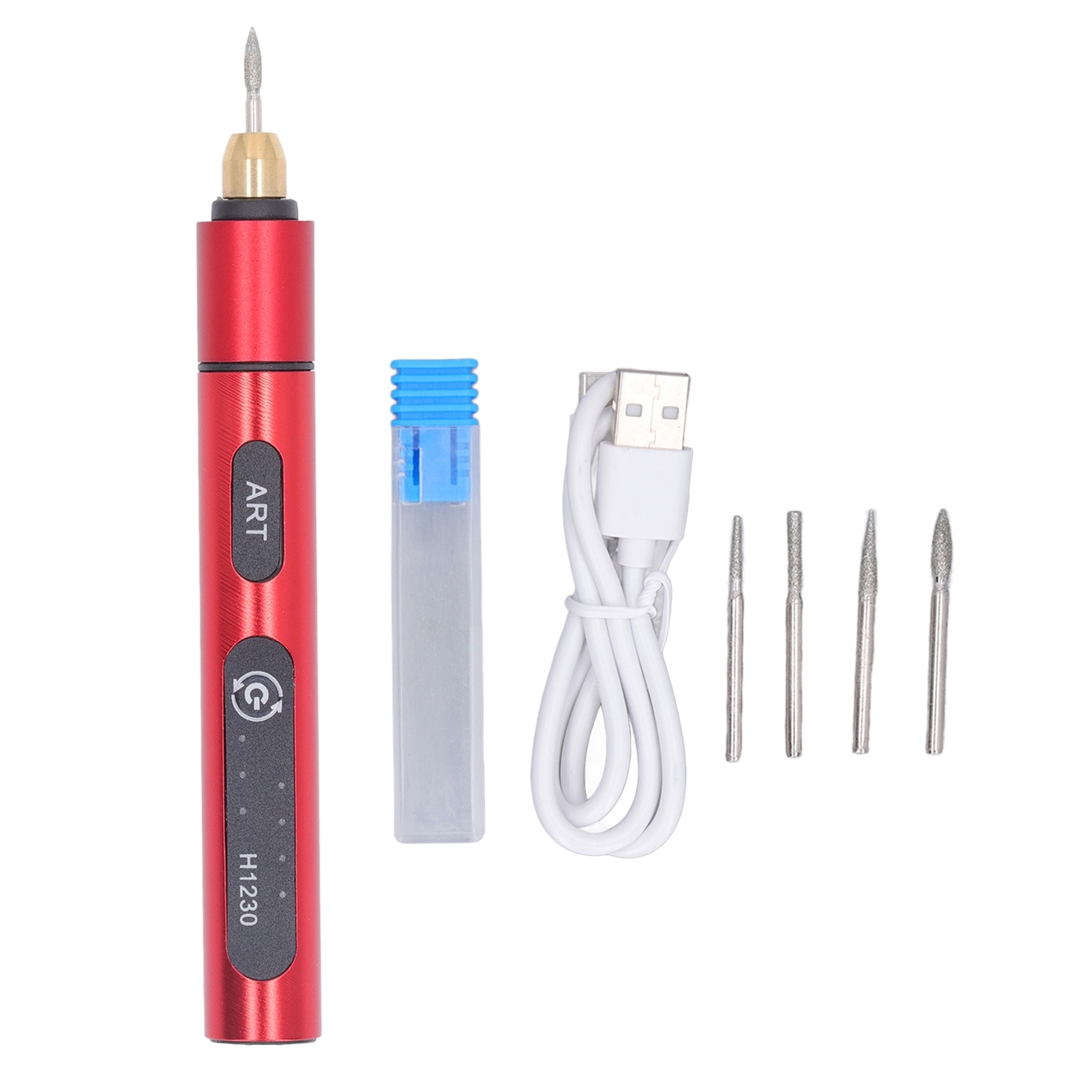 Set de pix electric de gravat Enforose, aliaj de aluminiu, 4 capete ...