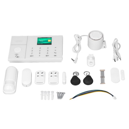 Sistem de securitate GSM WIFI Alarma 2.4in TFT Afisaj color Controler ...