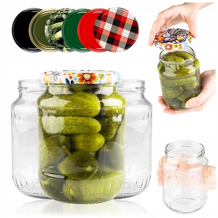 Set Borcane Din Sticla Cu Capace Filetate, Superbutelki, Din Sticla ...