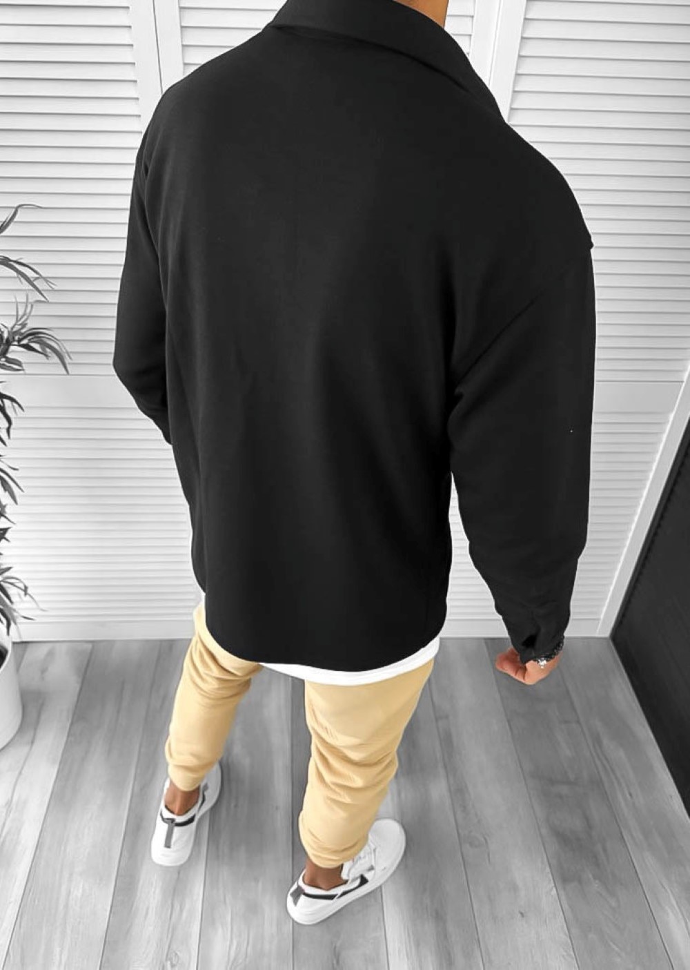 Camasa barbati casual, 12910, negru, M INTL - eMAG.ro