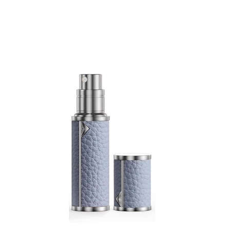 Sticla portabila pentru parfum, Piele naturala, 5ml, Reutilizabila, Mov ...