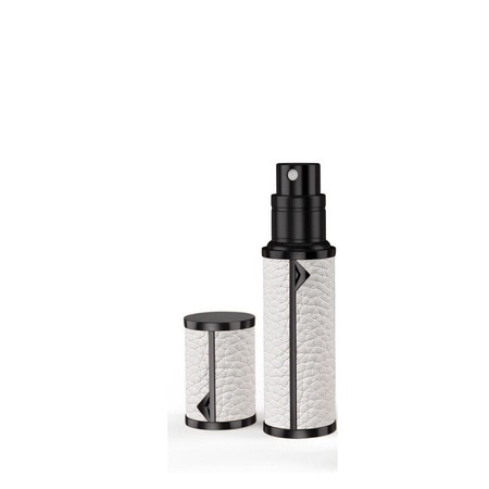 Sticla portabila pentru parfum, Piele naturala, 5ml, Reutilizabila, Alb ...