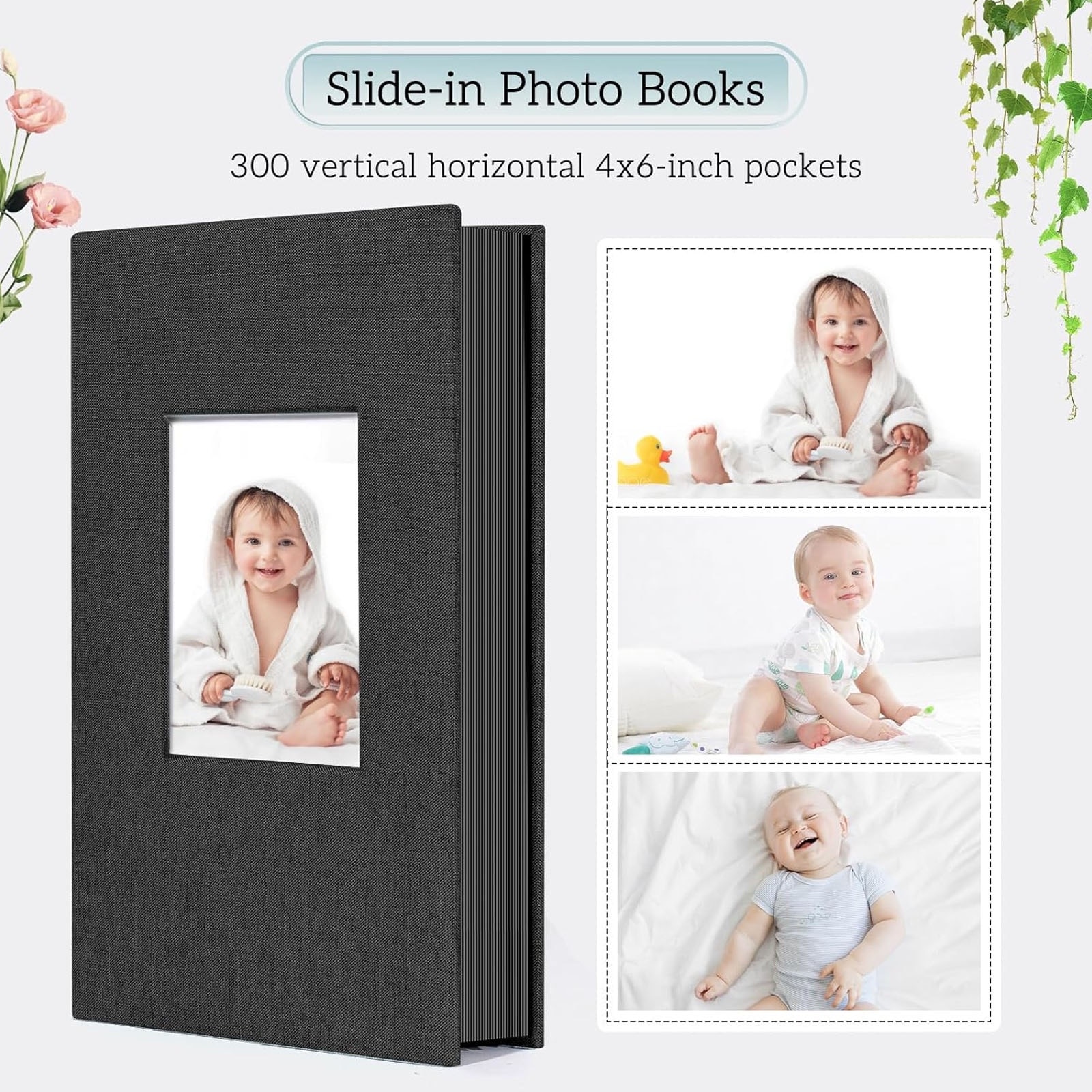 Album foto Classic, SINBINTA, 300 buzunare pentru poze 4x6 inci ...