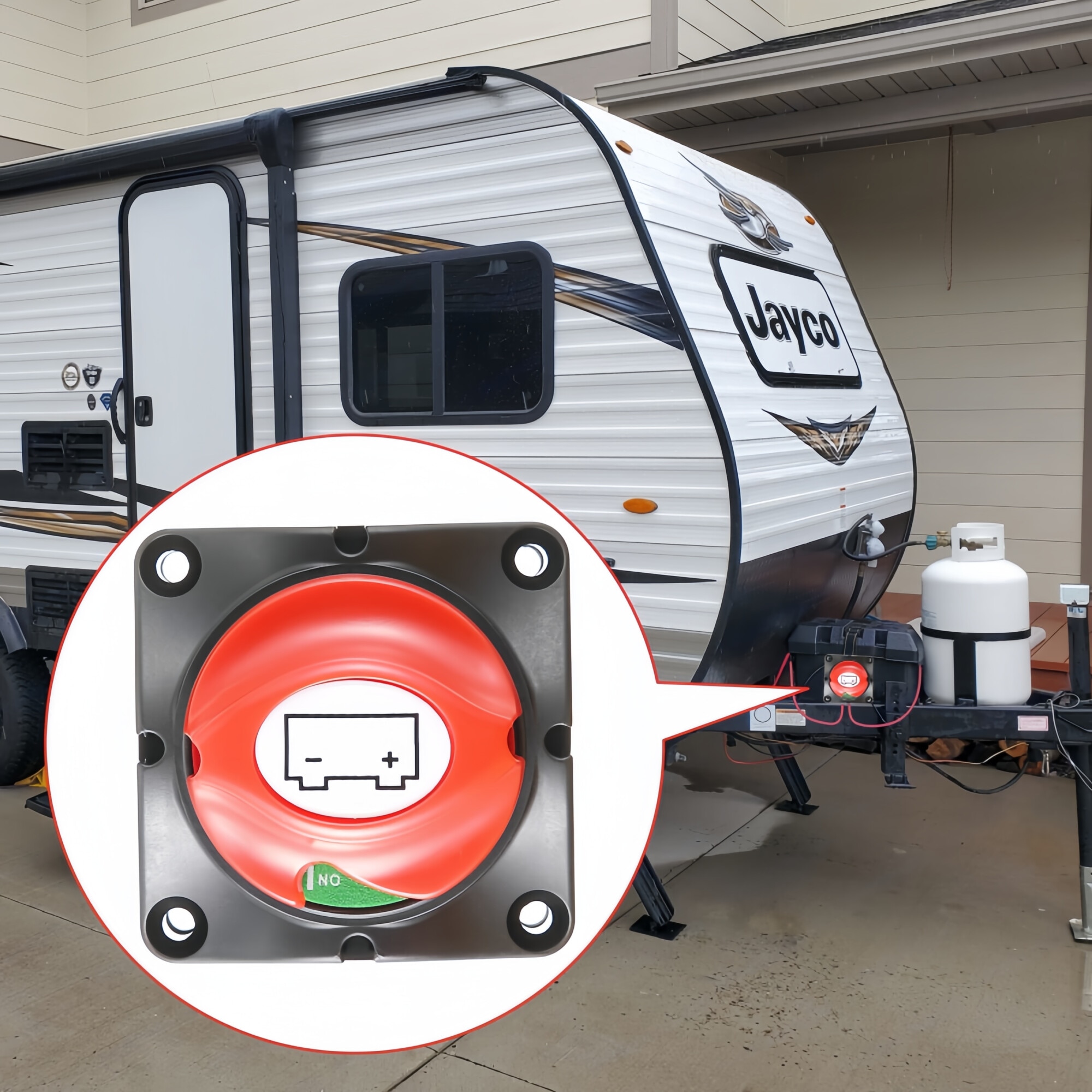 Contact general, SZJY, Intrerupator rotativ baterie auto, 275A, 12V ...