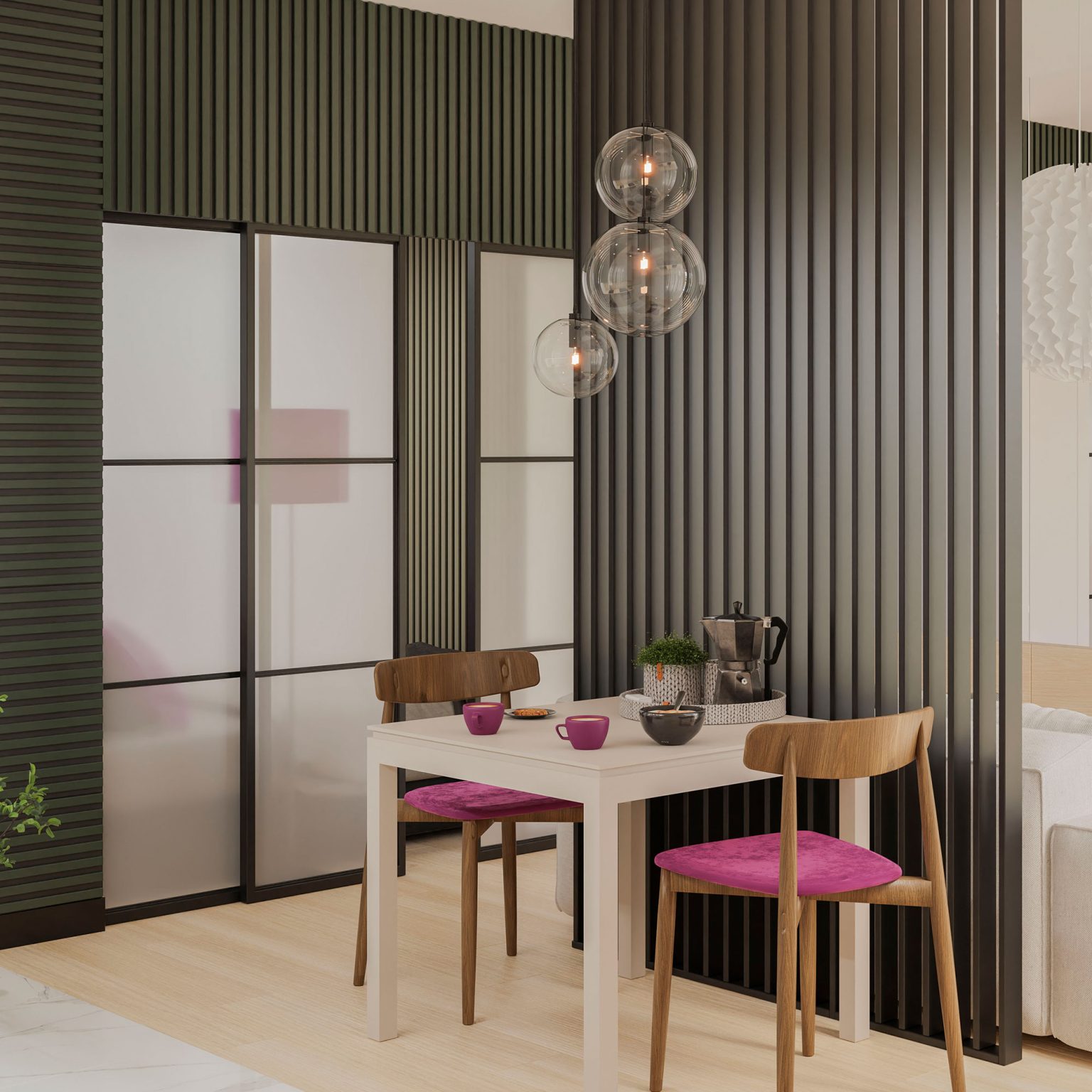 Riflaj MDF decorativ LDA PREMIUM de tip Panou Acoustic, Casmir/Gri ...