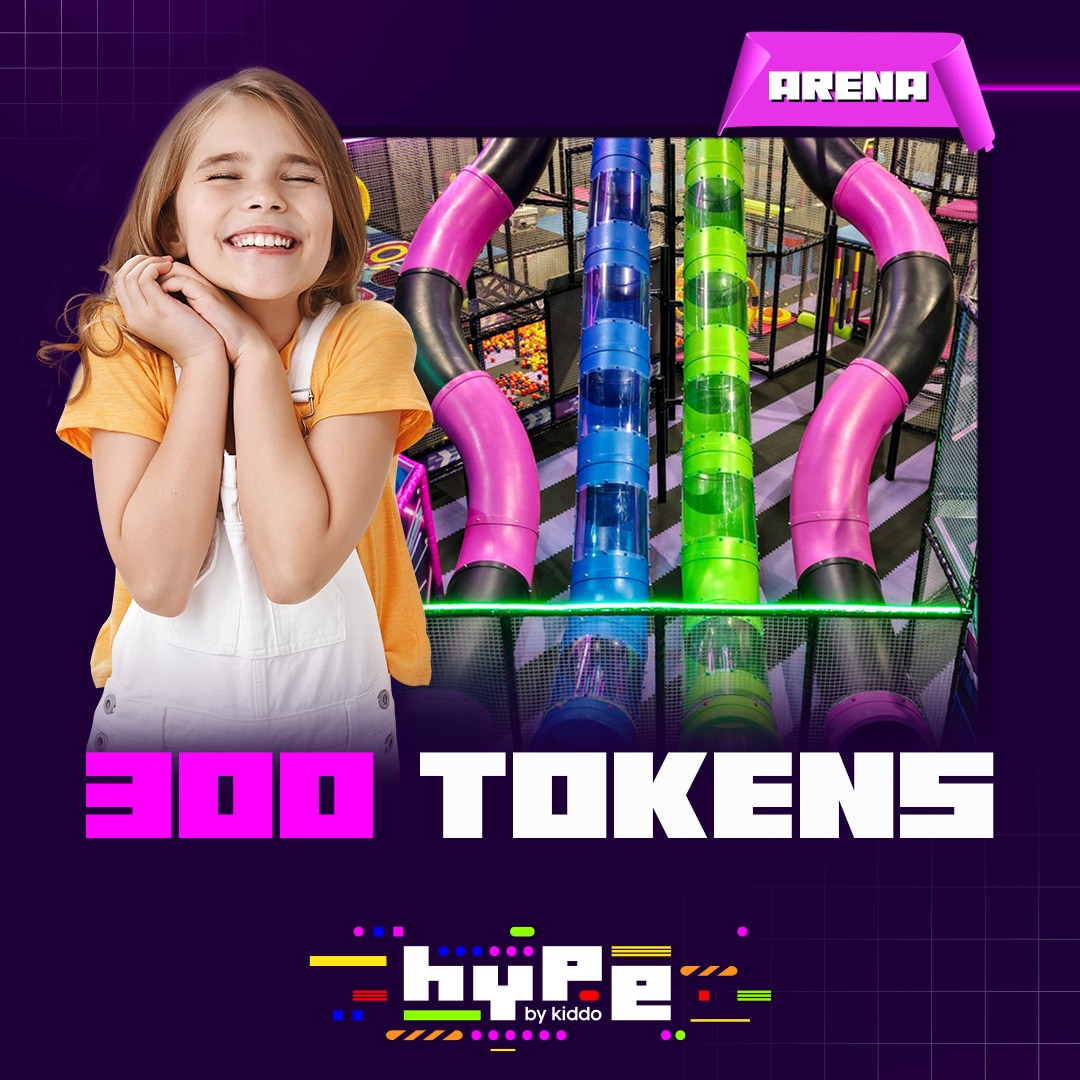 Voucher Hype Arena 300 tokens, 1 persoana, 1 intrare, 4 ore, Hype Romexpo, Hype Colosseum si ...