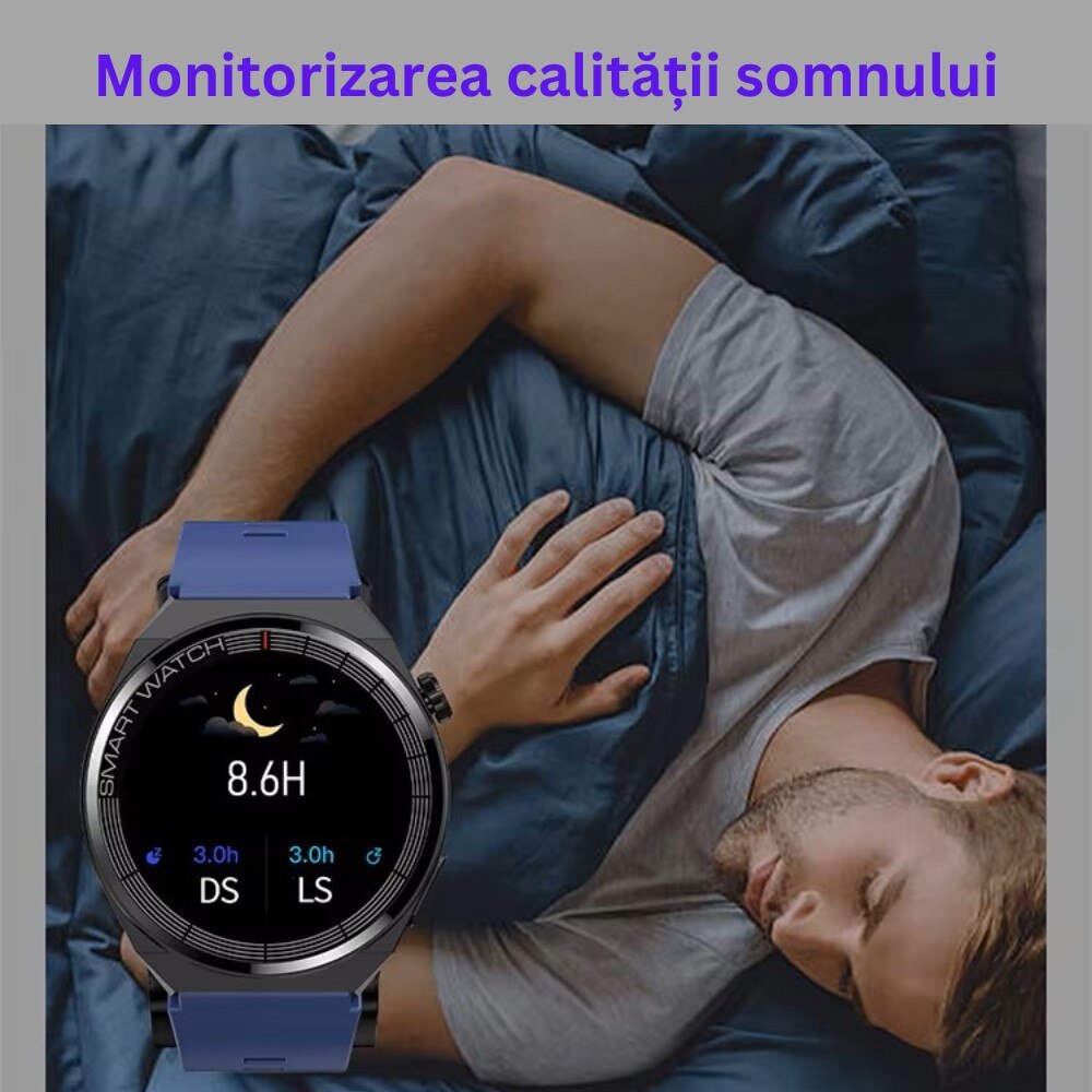 Ceas smartwatch medical, Cumparaturescu, functie de monitorizare la ...