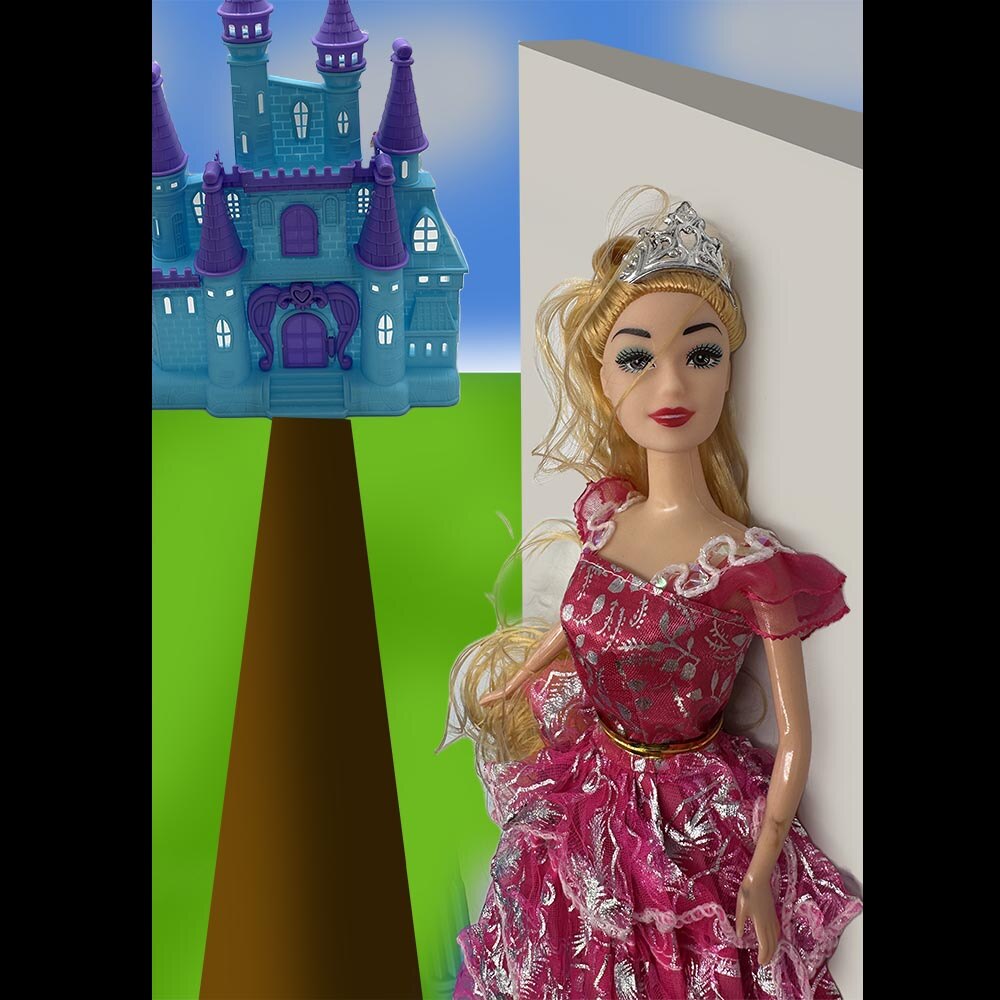Set interactiv, Your Surprise, printesa 27 cm, castel cu 2 accesorii ...