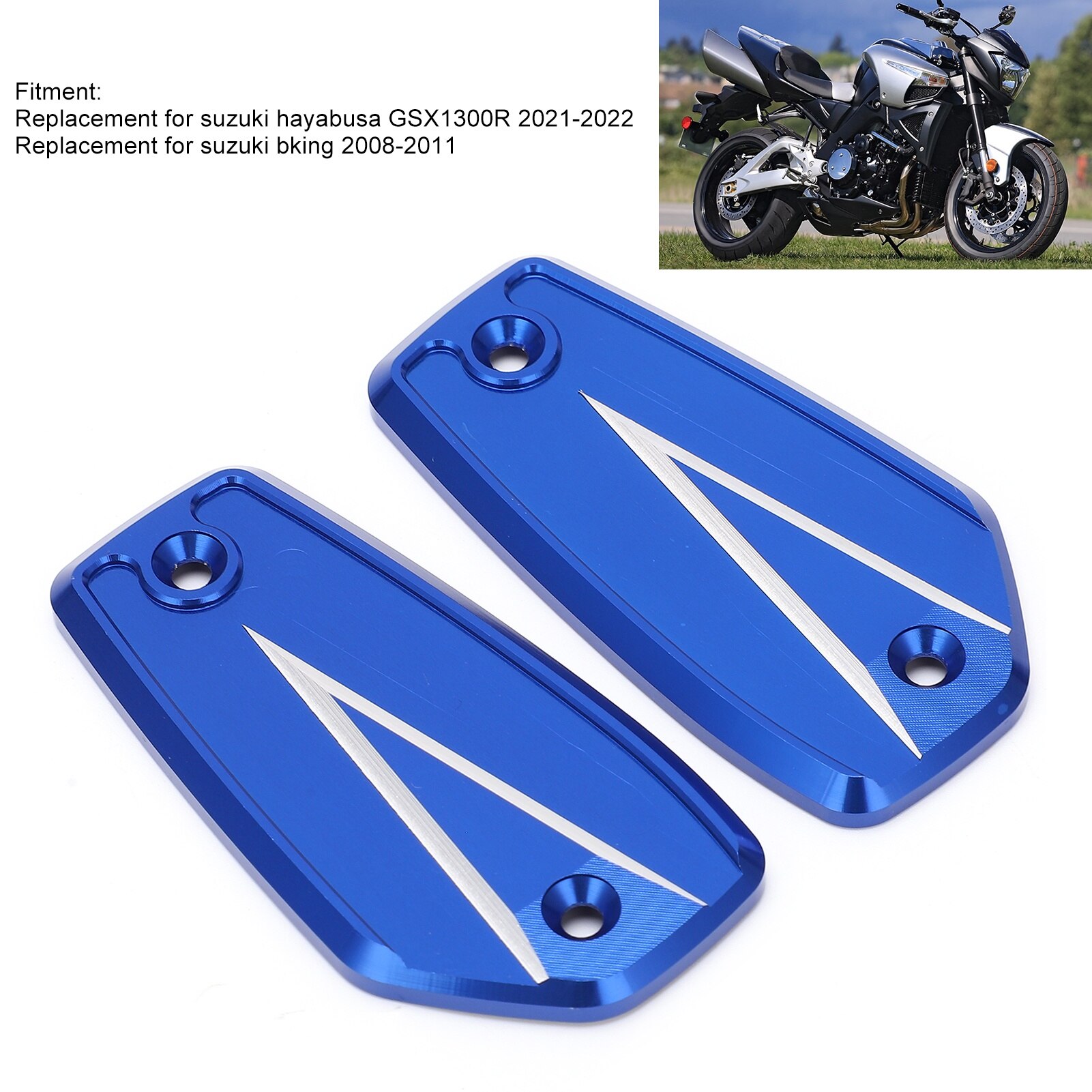 Set 2 Capace rezervor ulei frana, Mmgoqqt, pentru Suzuki Hayabusa ...