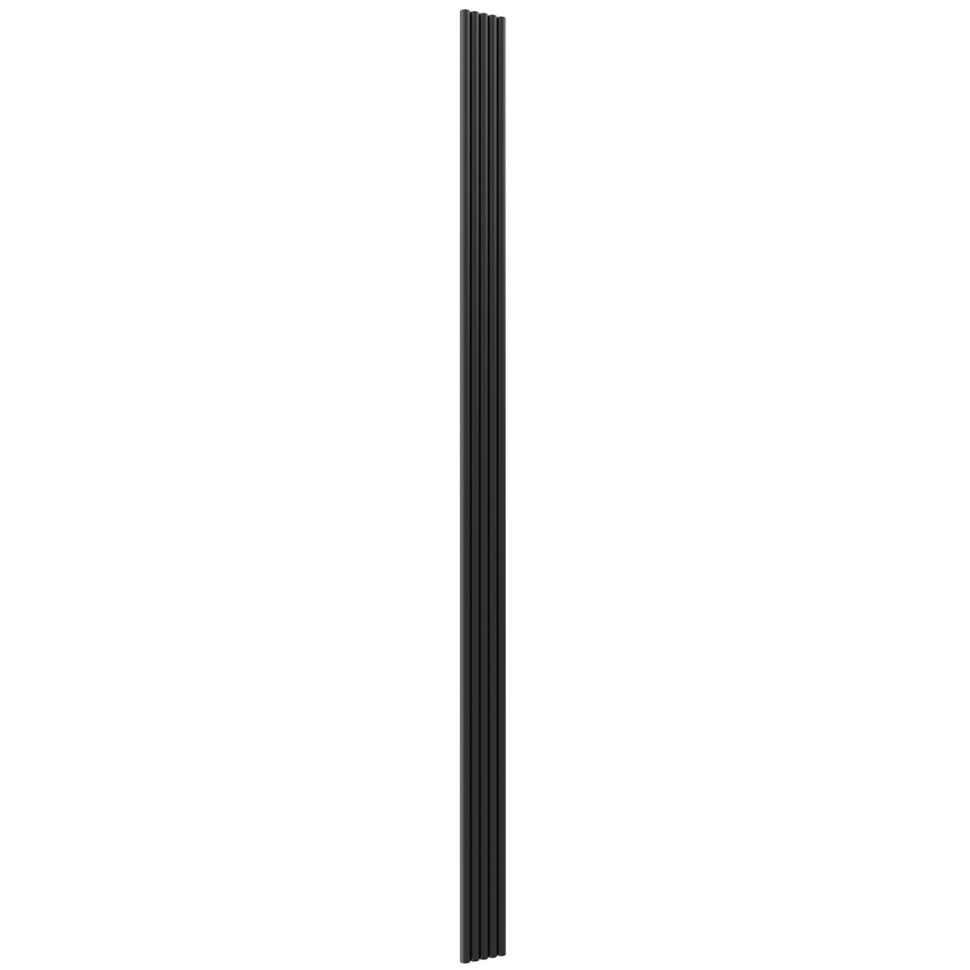 Panou riflaj elegant panou de perete, MDF, Lameo, 14.5x275cm, Negru ...