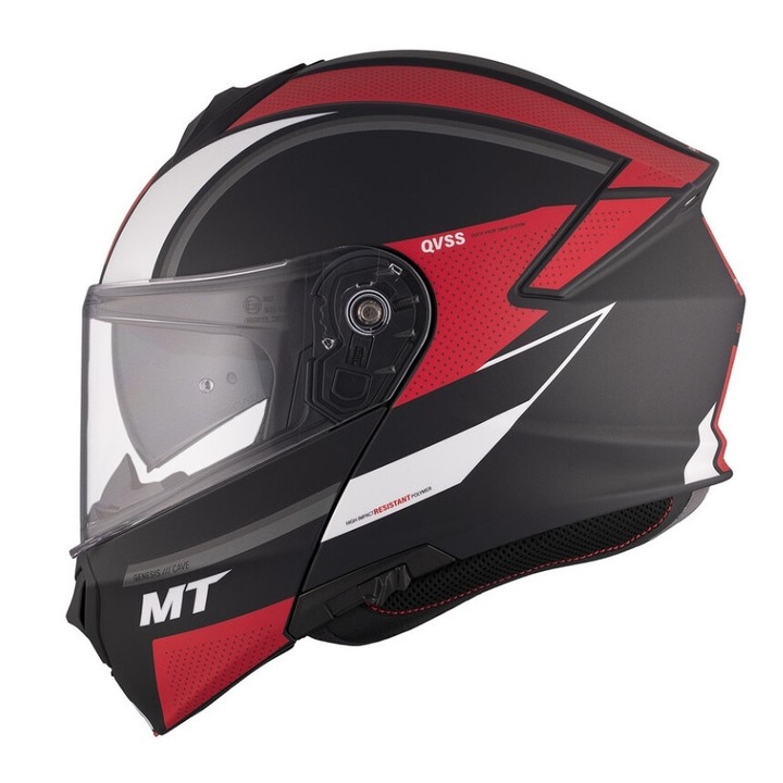 Casca moto, atv, touring modulabila/ flip-up MT Genesis rosu mat, L 59 ...