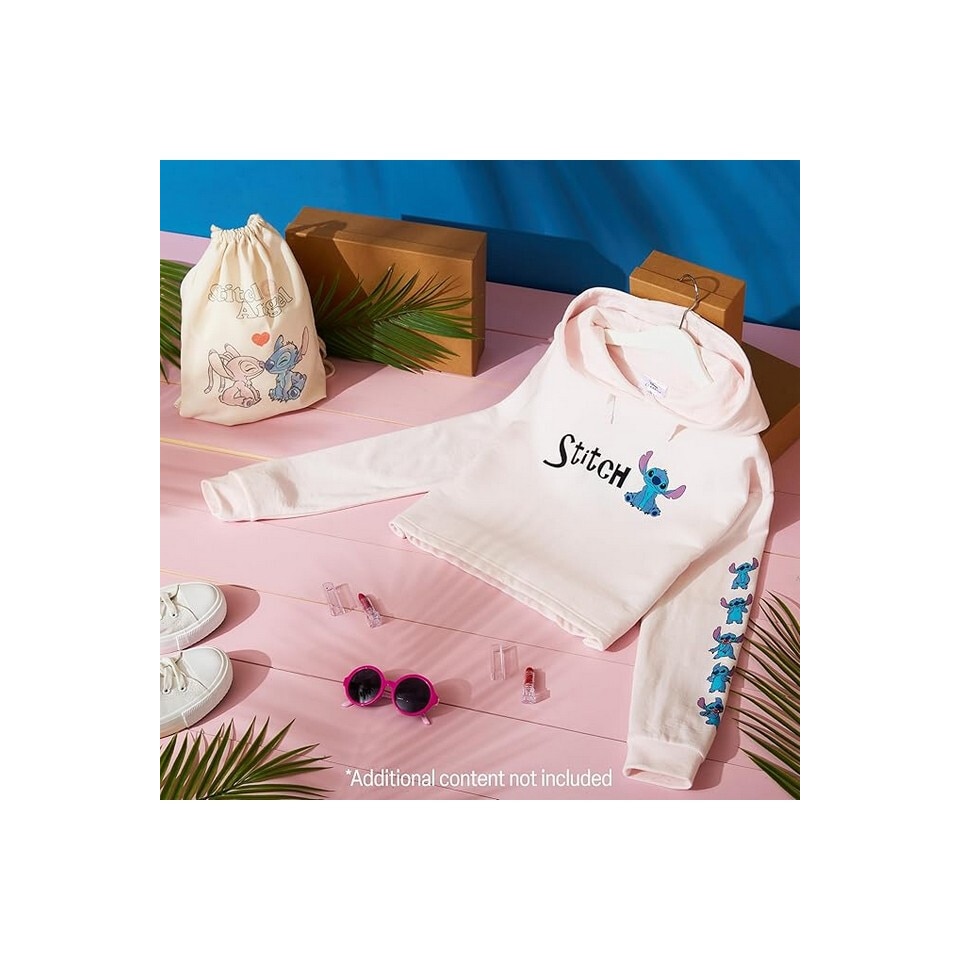 Hanorac fete Stitch, roz, marimea 7-8 ani, Disney - eMAG.ro