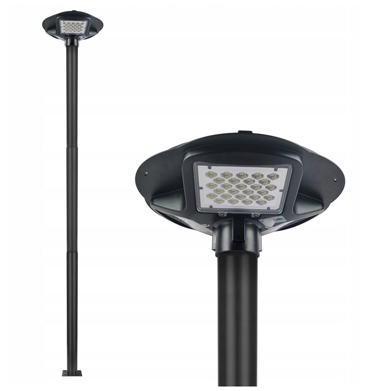 Lampa LED solara 200W 5000K, negru, MASTERLED - eMAG.ro
