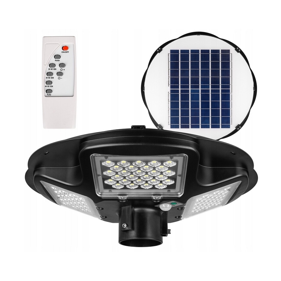 Lampa LED solara 200W 5000K, negru, MASTERLED - eMAG.ro