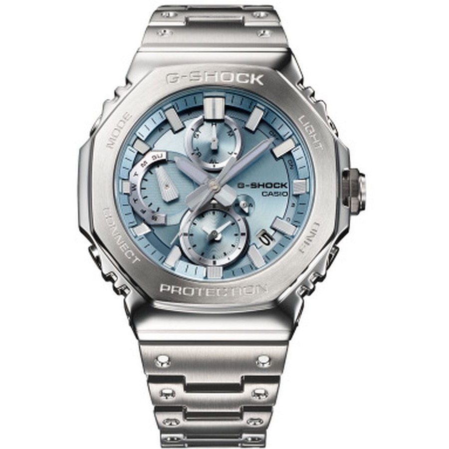 Ceas G-SHOCK, Casio, solar, dual time, albastru, argintiu, 20 ATM - eMAG.ro